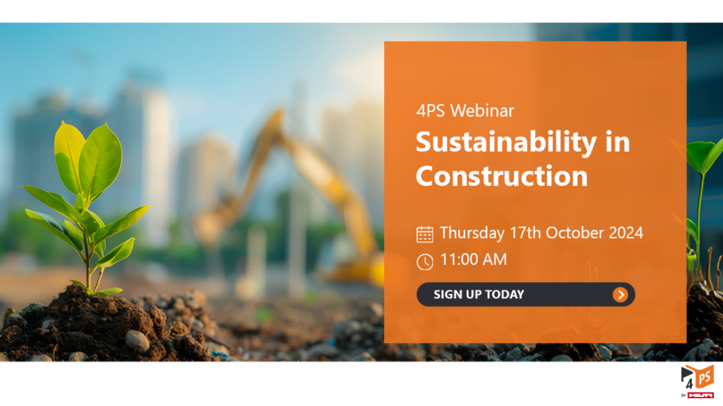 Webinar: Sustainability In Construction - 4PS