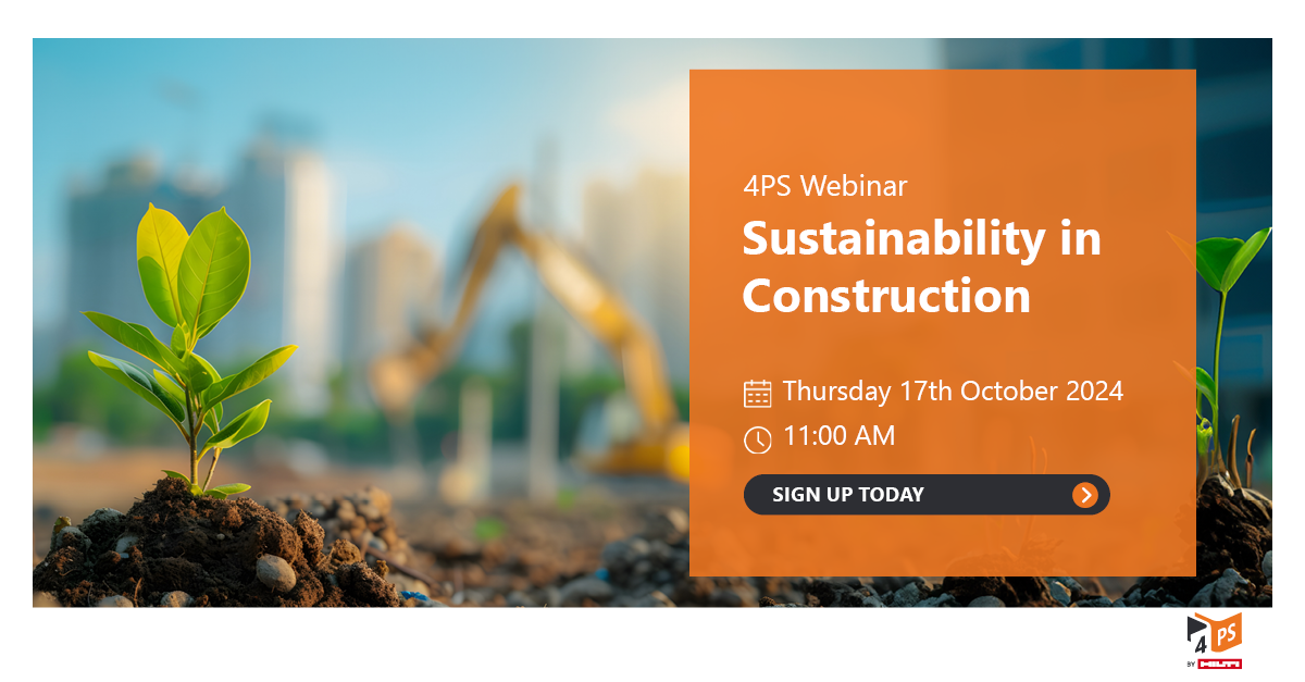 Webinar: Form Webinar: Sustainability in Construction - 4PS