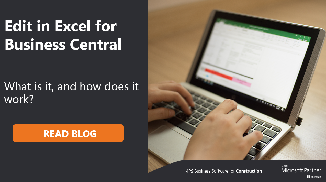 Technical Blog: Edit in Excel for Business Central | 4PS