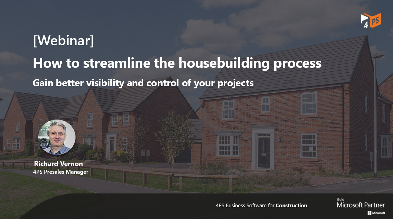 4PS Webinar - Streamline the housebuilding process - Sign Up Form