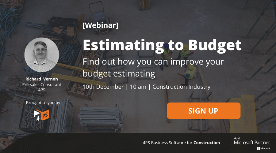 Webinar: Estimating to Budget | 4PS