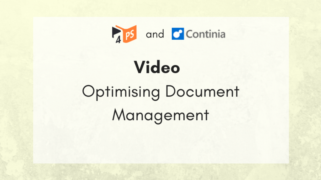 Video: Optimising Document Management Process - 4PS